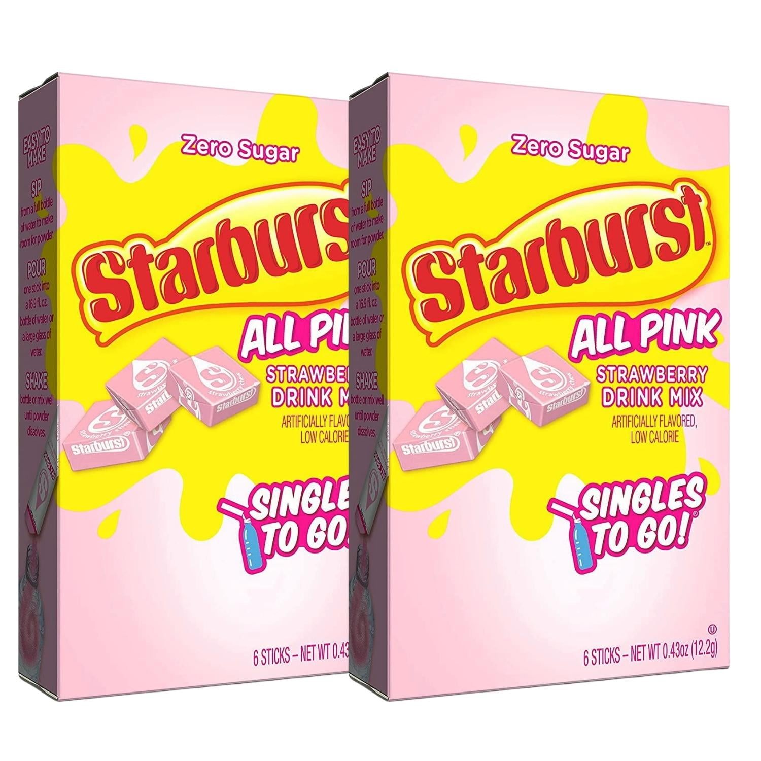 NS Starburst Singles To Go, Strawberry Flavor, Sugar-Free Drink Mix ...