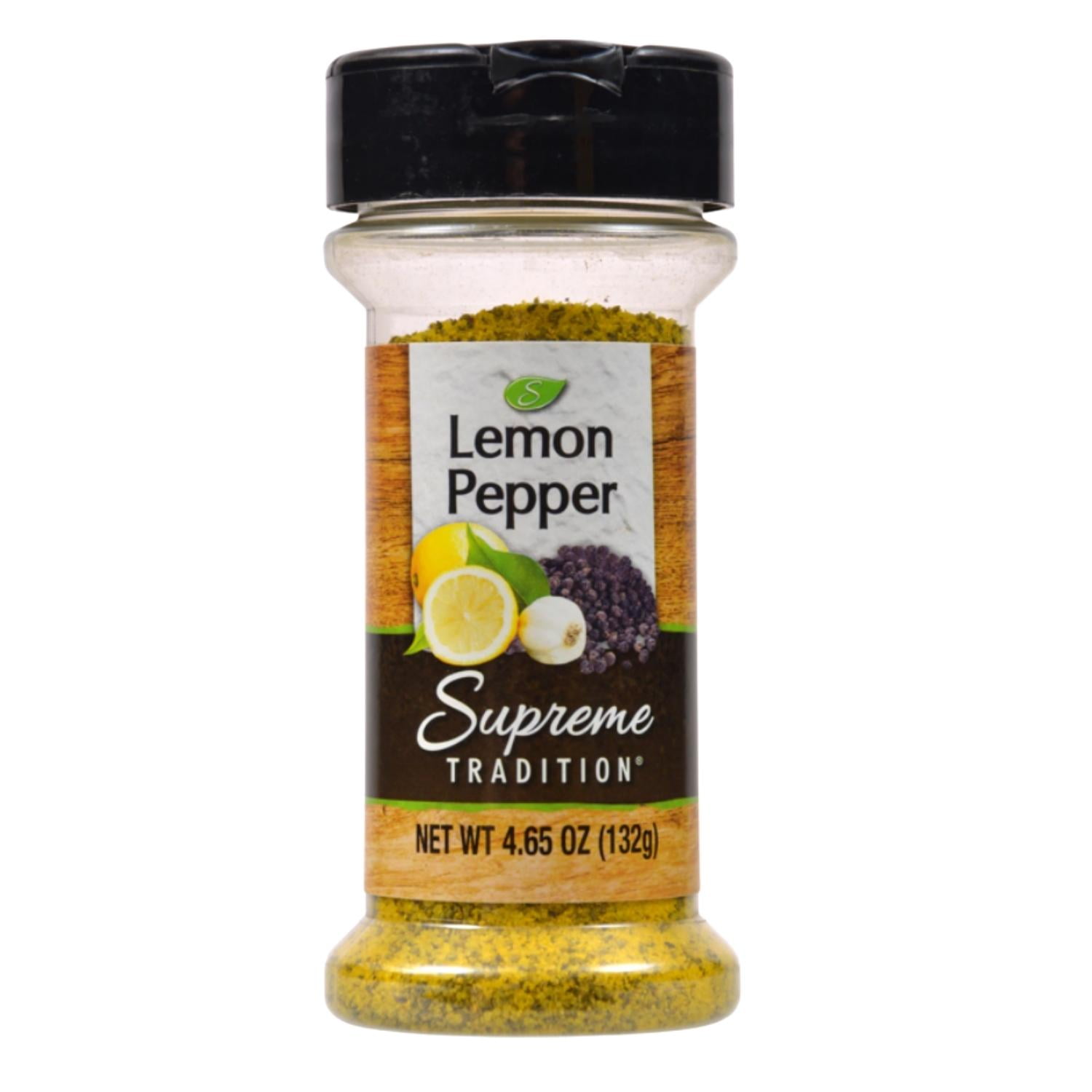 NS Supreme Tradition Lemon Pepper Seasoning 4.65-oz. Bottles Spice ...