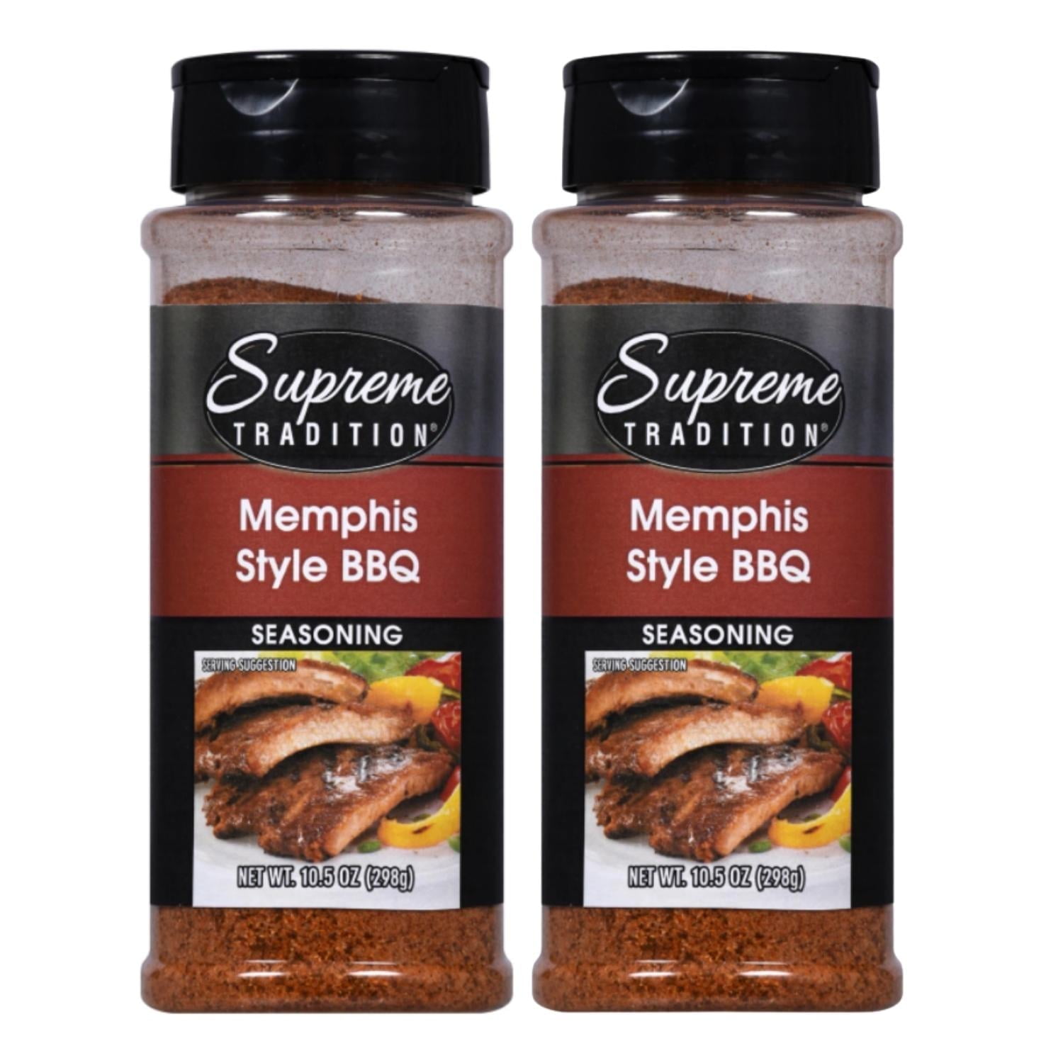 Supreme Tradition Memphis Style Barbecue Seasoning, 10.5 oz. Bottles ...