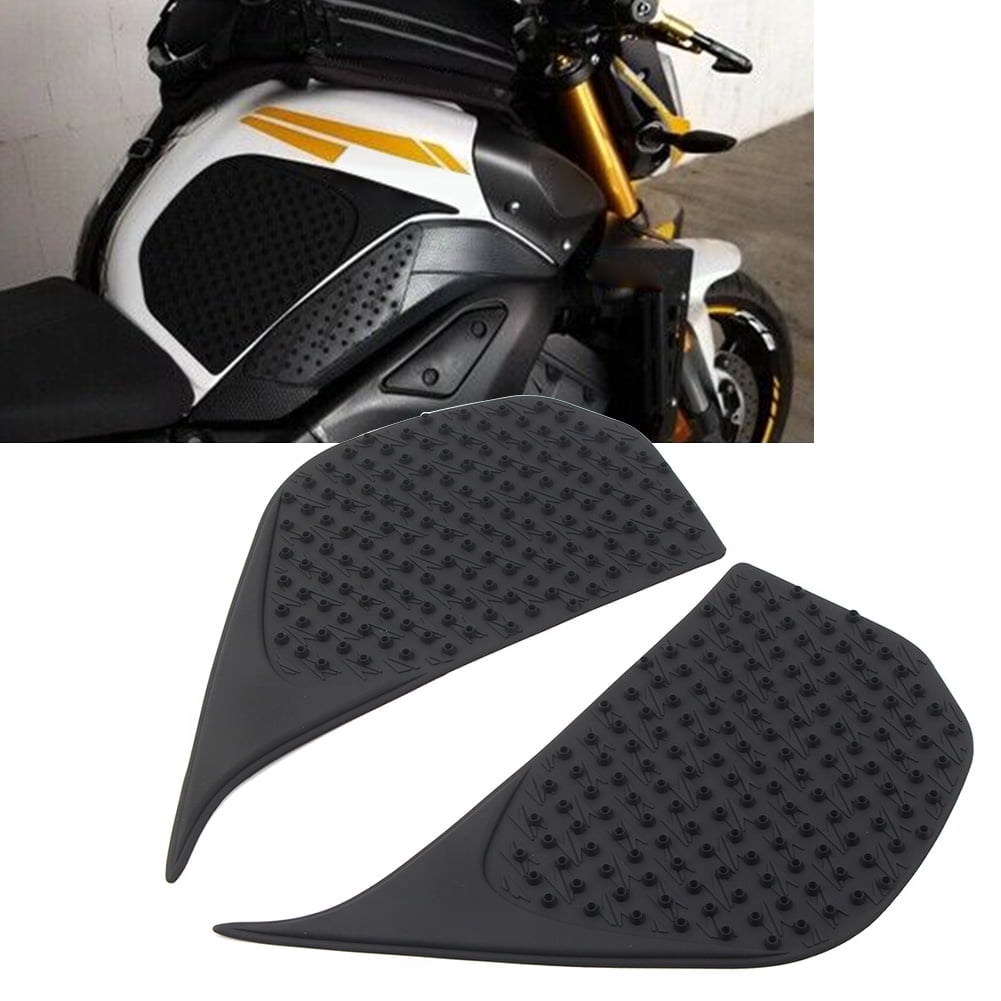 NS Tank Traction Side Pad Gas Fuel Knee Grip Decal Black for Yamaha FZ8 ...