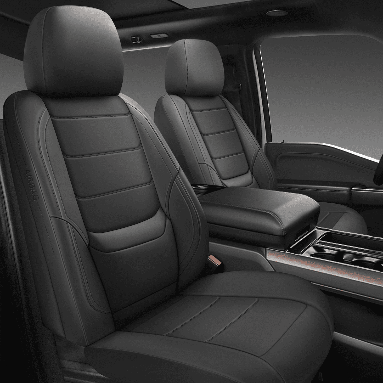 NS-YOLO Waterproof Car Seat Covers Full Set Universal 5-Seat Protector ...