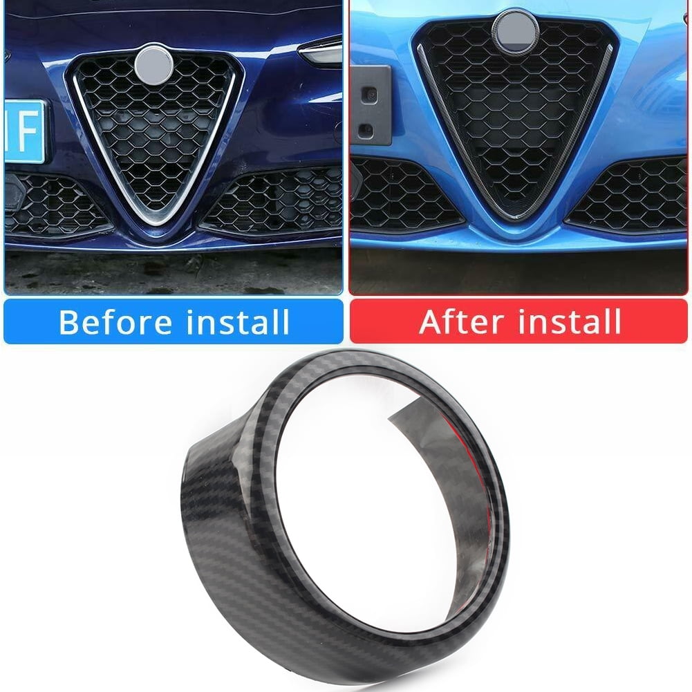 NS for Alfa Romeo Giulia 2017-2020 Carbon Fiber ABS Front Grille Grill ...