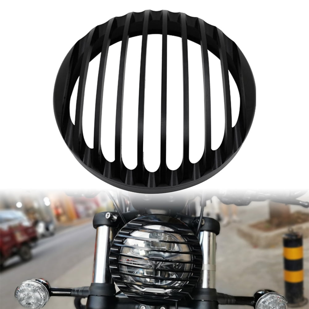 NS for Bobber Headlight Grill Cover Guard Protector CNC Shallow Cut ...