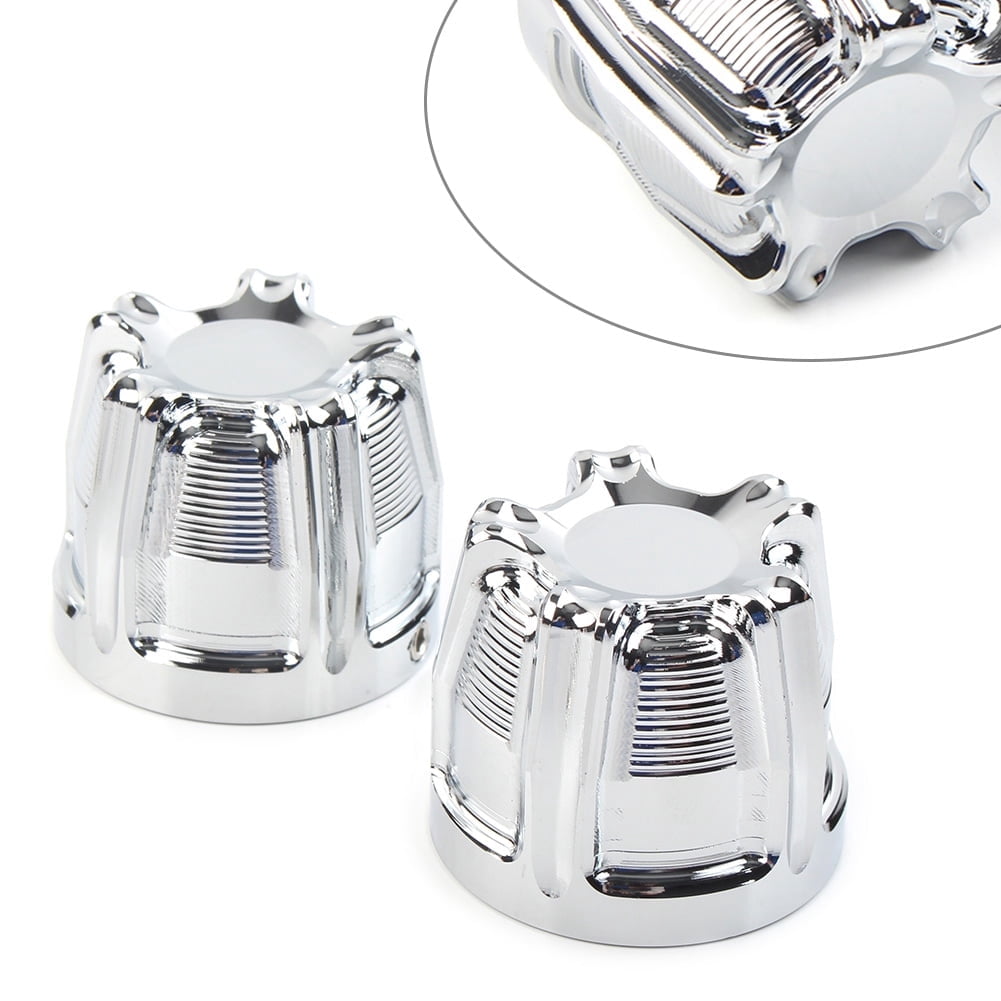 NS for Harley Softail Touring Street Glide Front Axle Nut Cap Covers ...
