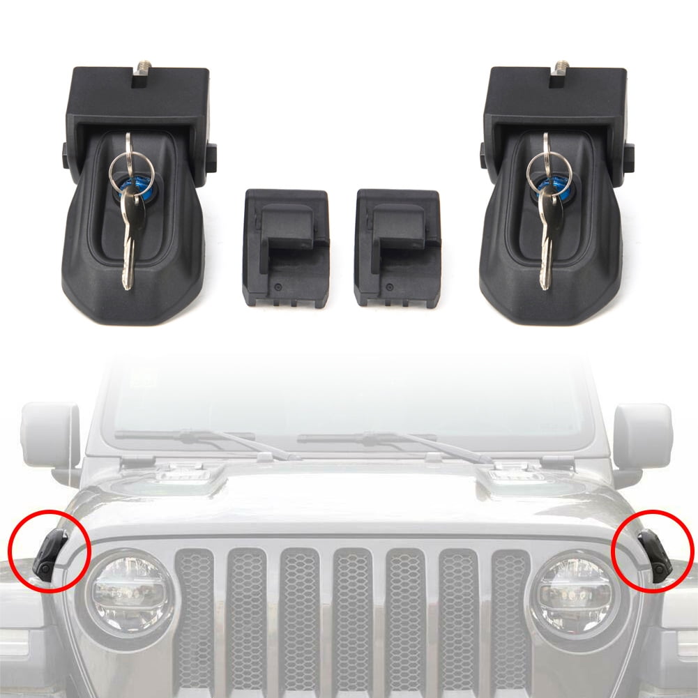NS for Jeep wrangler JL 2018-2020 Hood Latches Anti-Theft Hood Catch ...