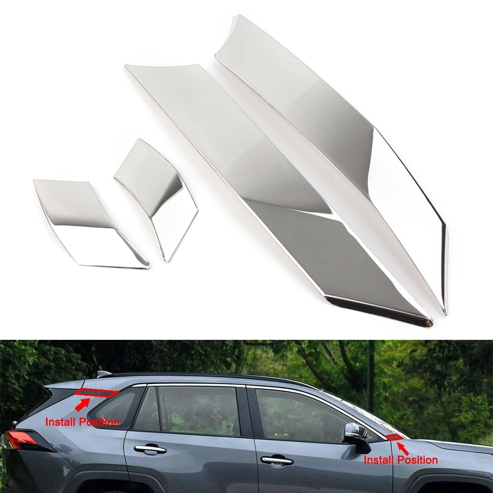NS for Toyota Rav4 2019-2021 Door Window A C Pillar Post Molding Cover ...