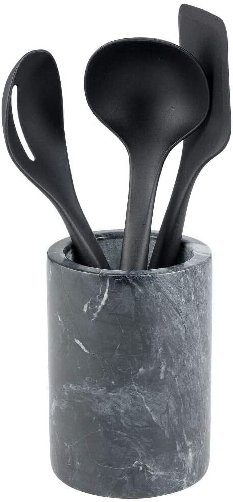 NSA Kitchen Marble Utensil Holder for Countertop - Utensil Holder Spoon ...