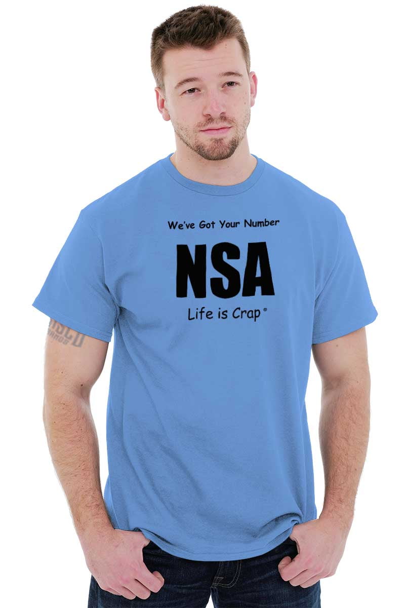 NSA We've Got Your Number Bad Rebel Men's Graphic T Shirt Tees Brisco ...