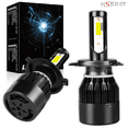 NSDXCT 2x H4/9003 LED Headlights Kit High/Low Beam Bulbs for 1997-2014 ...