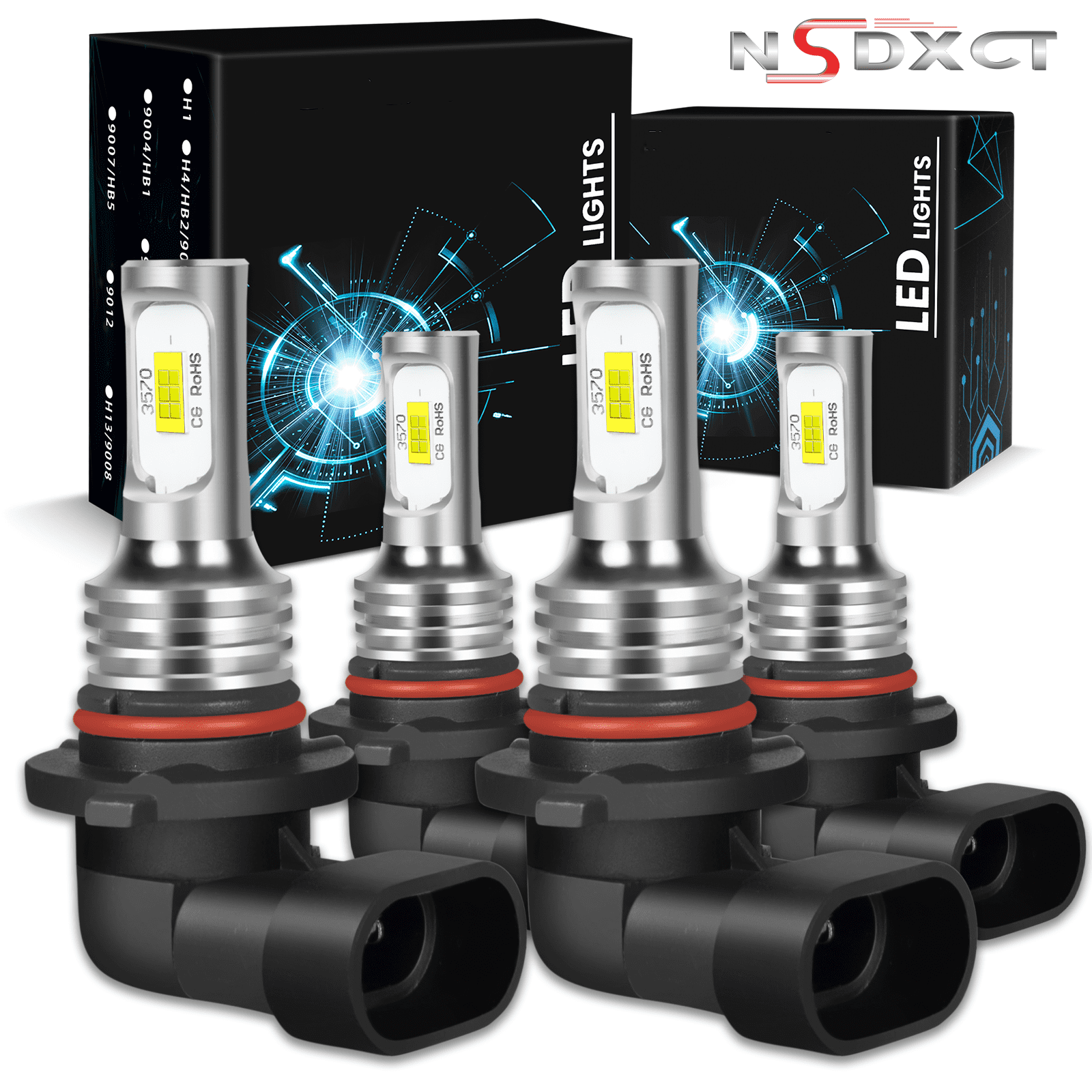 NSDXCT For BMW Z3 1996-2002 6000K White LED Headlight High&Low Beam ...