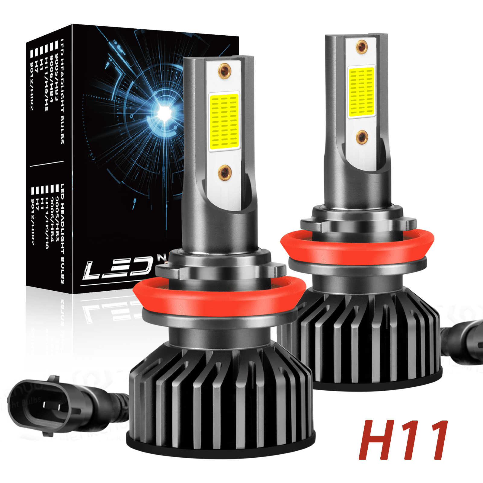 NSDXCT For Chevy Impala 2006-2013 H11 LED Headlight Low Beam Bulbs ...