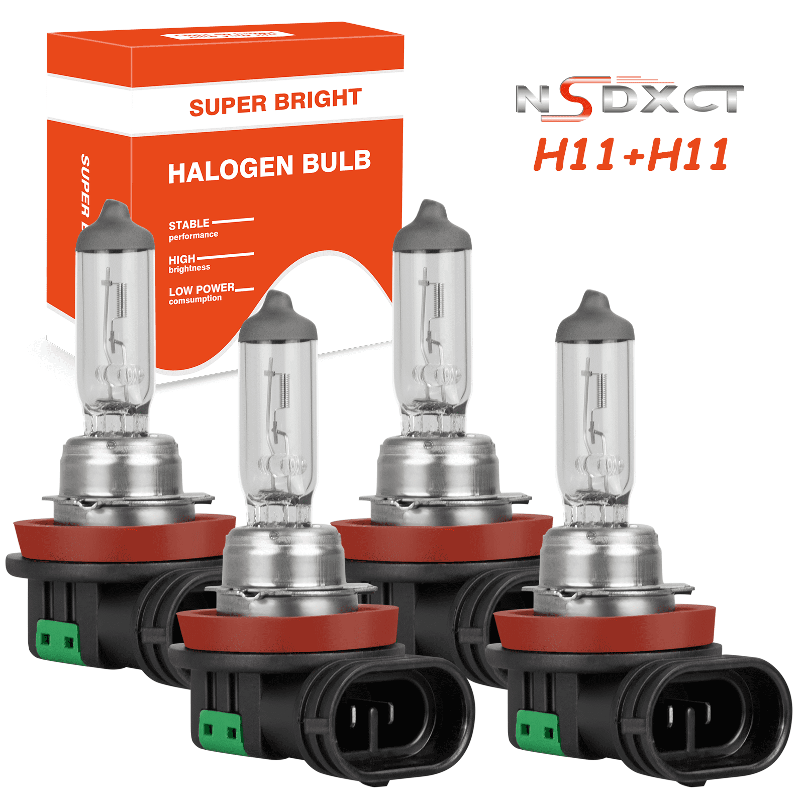 NSDXCT For Chevy Malibu 2008 2009 2010 Halogen Headlight Bulbs H11 High ...