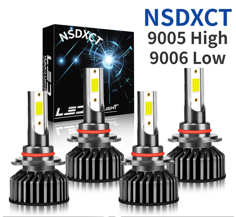 NSDXCT For Toyota Corolla 2001-2004 9005/HB3 9006/HB4 LED Bulbs Combo ...