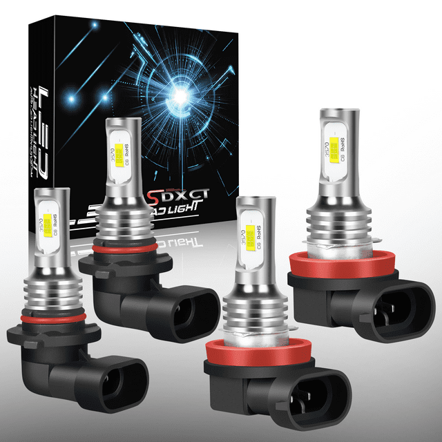 NSDXCT for 2003-2009 Lexus GX470 LED Headlight Bulb 9005 High Beam+H11 ...