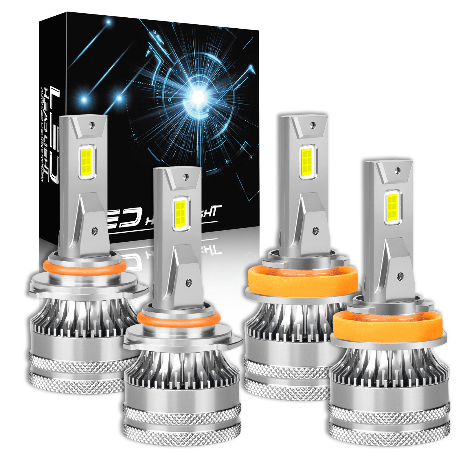 NSDXCT for Cadillac SRX 2010-2016 LED Headlight Bulbs 9005 H11 High&Low ...