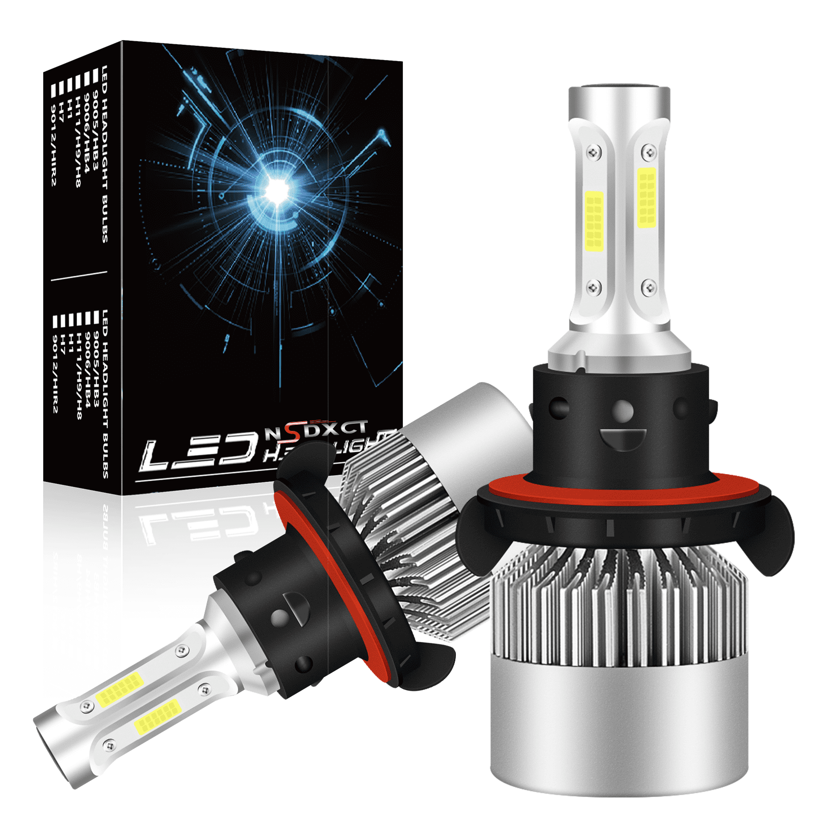 NSDXCT for Hummer H3 2006-2010 H13/9008 High&Low Beam LED Headlight ...