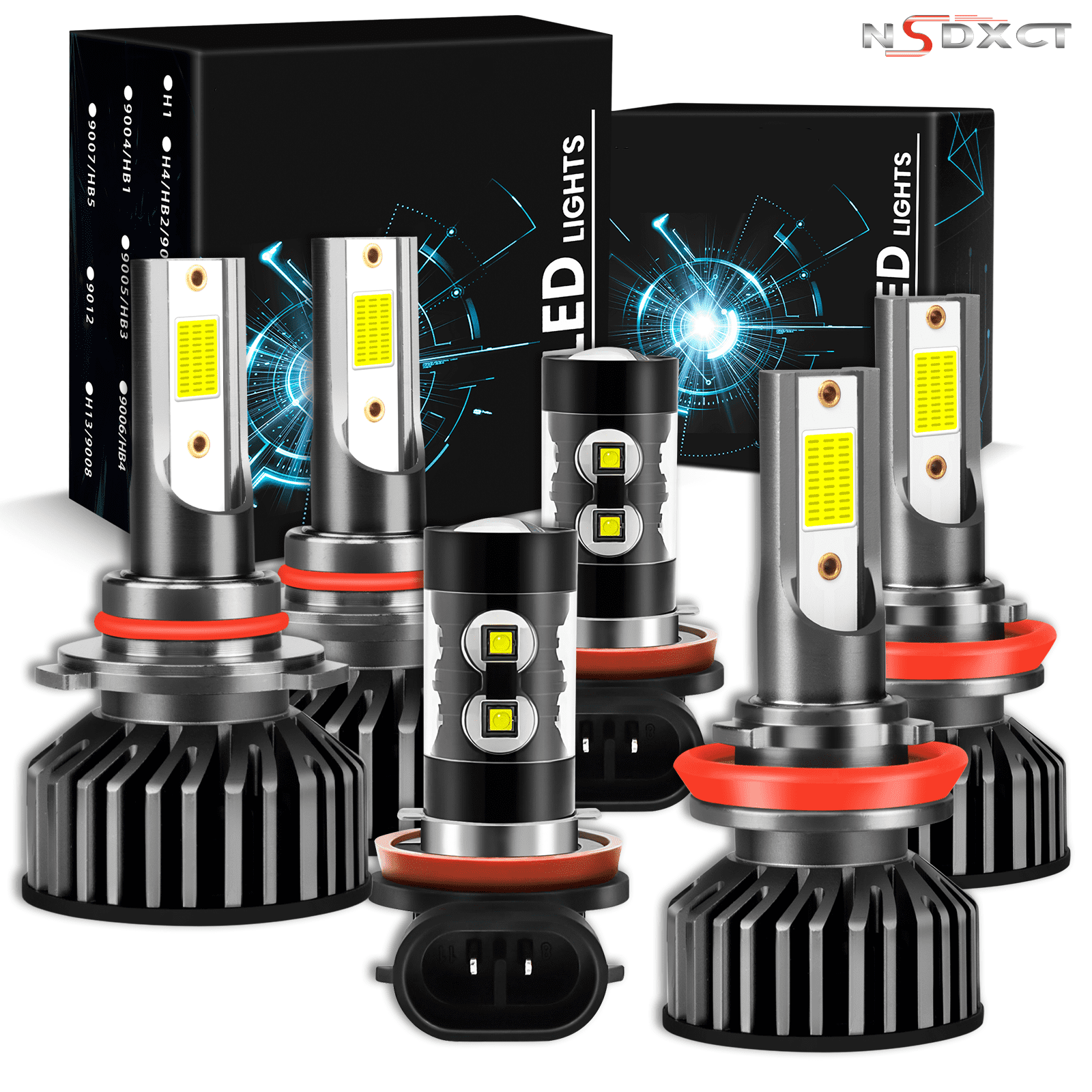 NSDXCT for Jeep Compass 2016-2020 6x 9005 H11 High/Low Beam H11 Fog ...