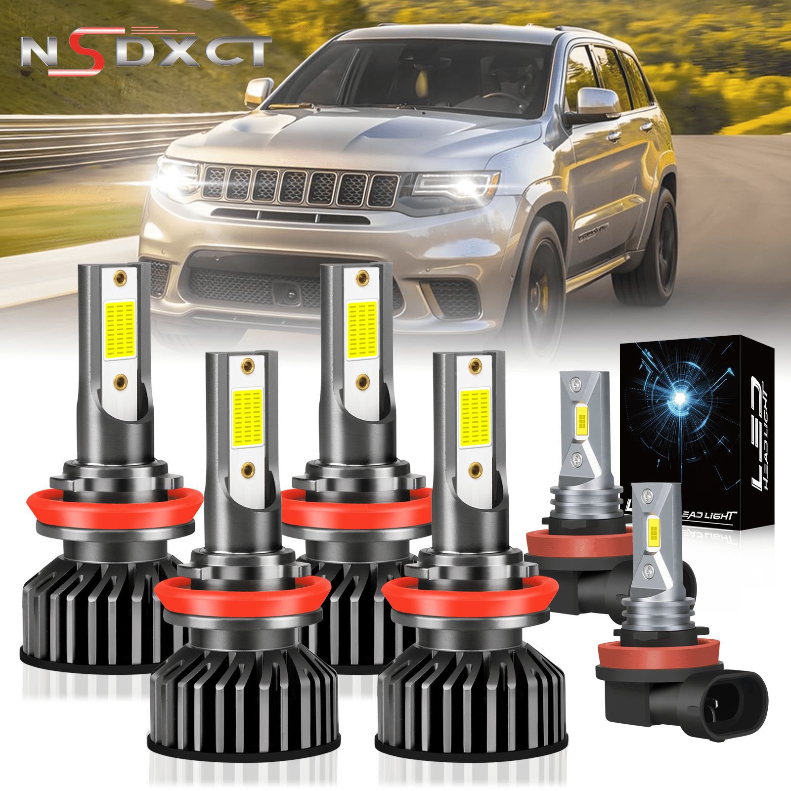 NSDXCT for Jeep Grand Cherokee 2017 2018 2019 2020 2021 H11/H9/H8 High ...