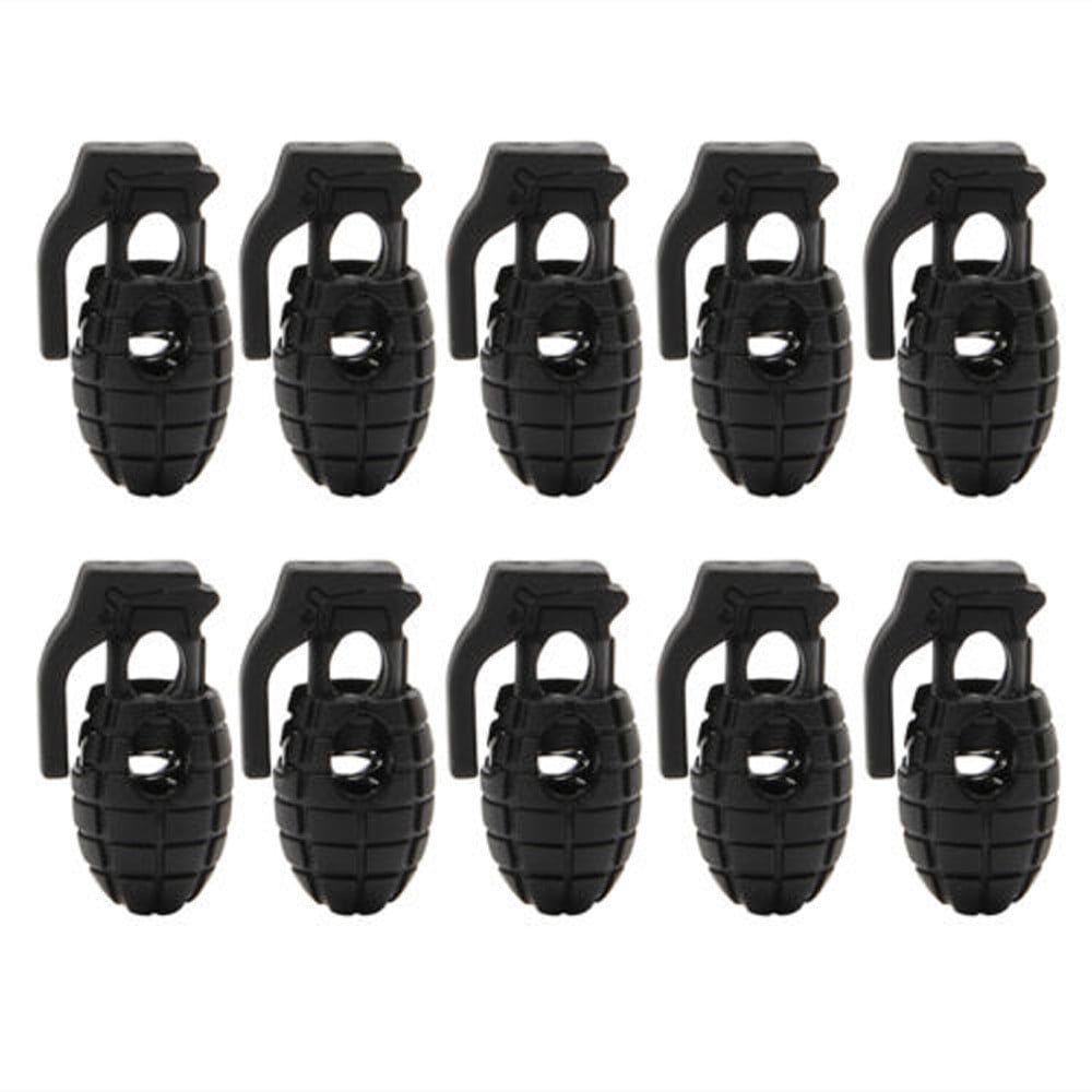 NSESSHome 10 Packs Elastic Shoe Lace End Clips, No Tie Shoelace Locks ...