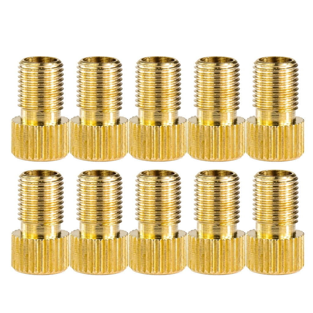 NSESSHome 10Pcs Brass Valve Adaptor, Convert Presta to Schrader for All ...