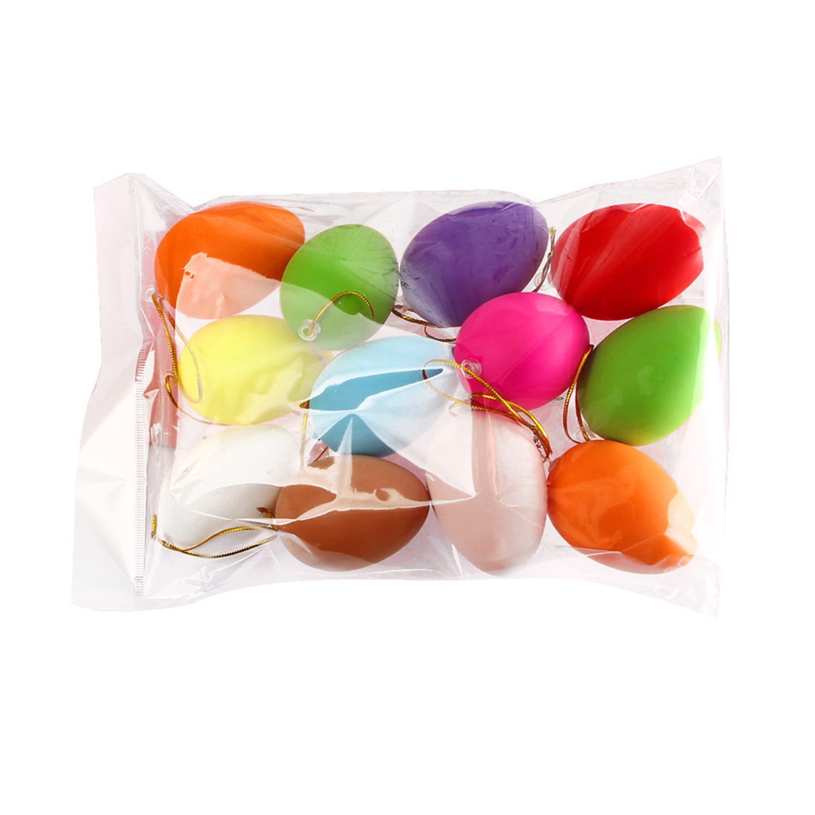 NSESSHome 12 Pieces Nest Decorative Egg Blank Eggs Fake Training Eggs ...