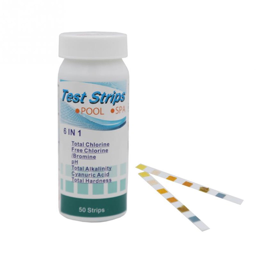 NSESSHome 50 Strips 6-in-1 Pool and Spa Water Test Strips, Water ...