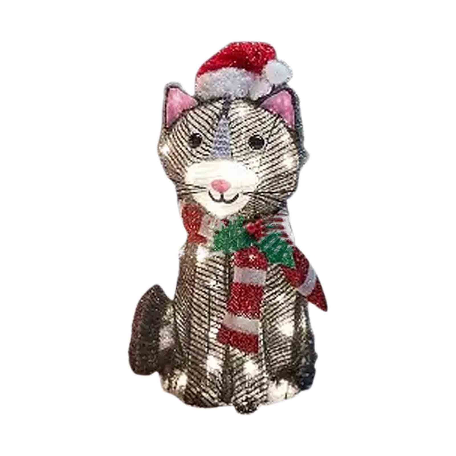NSESSHome Christmas Outdoor Decoration Lighted Dog, Pre-Lit Puppy Xmas ...