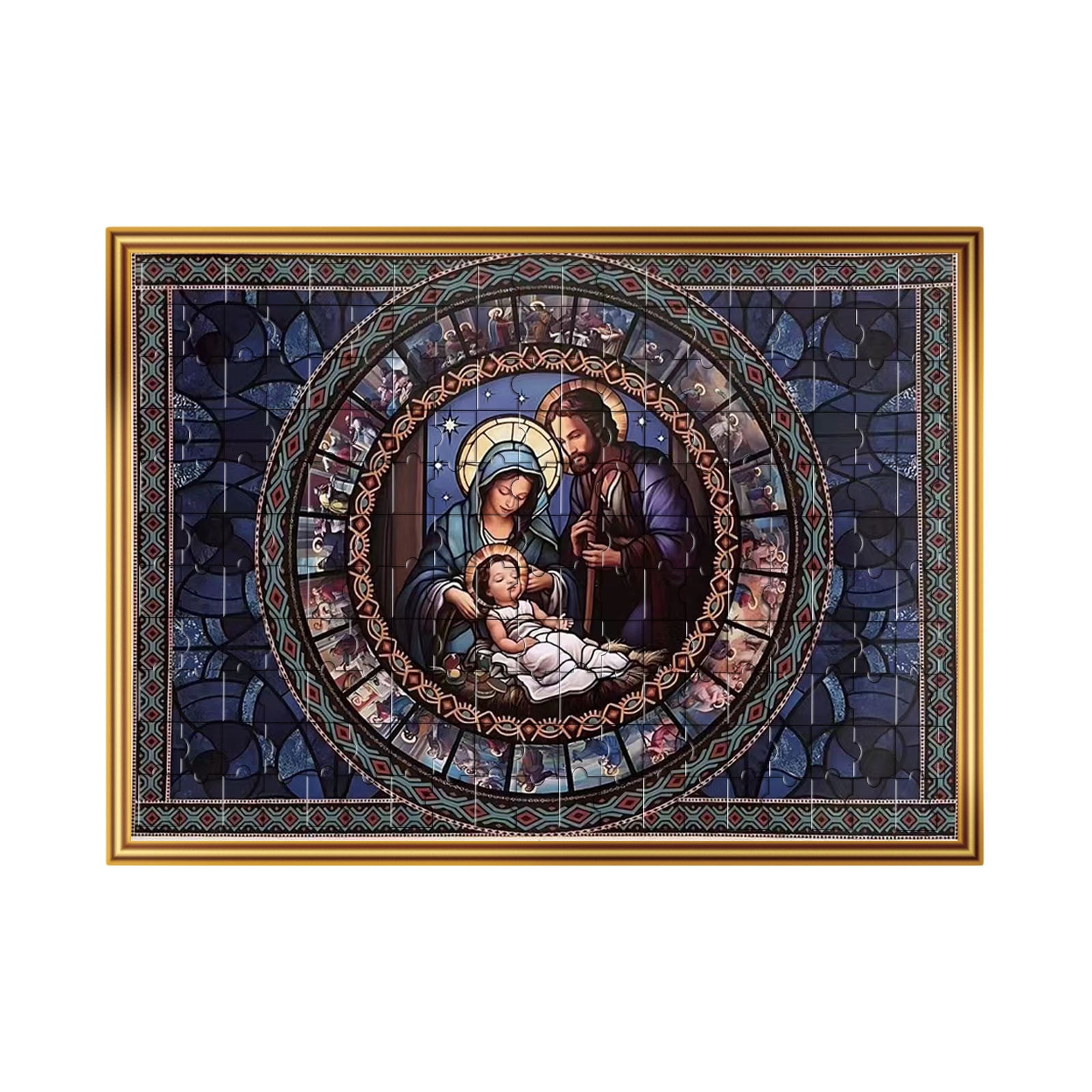 NSESSHome 1000 Piece Jigsaw Puzzle for Adults, Bits and Pieces, Christmas Religious Holy ...