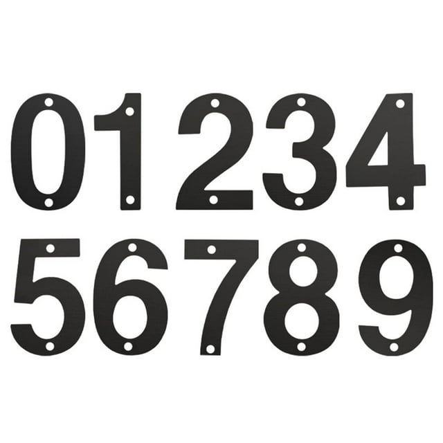 NSESSHome 3 In Floating Address House Number Modern Black Metal Letters ...