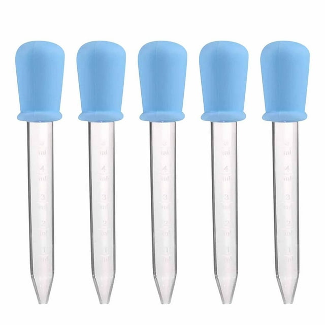 NSESSHome 5 Pcs Liquid Droppers, Silicone Pipettes Transfer Eyedropper ...