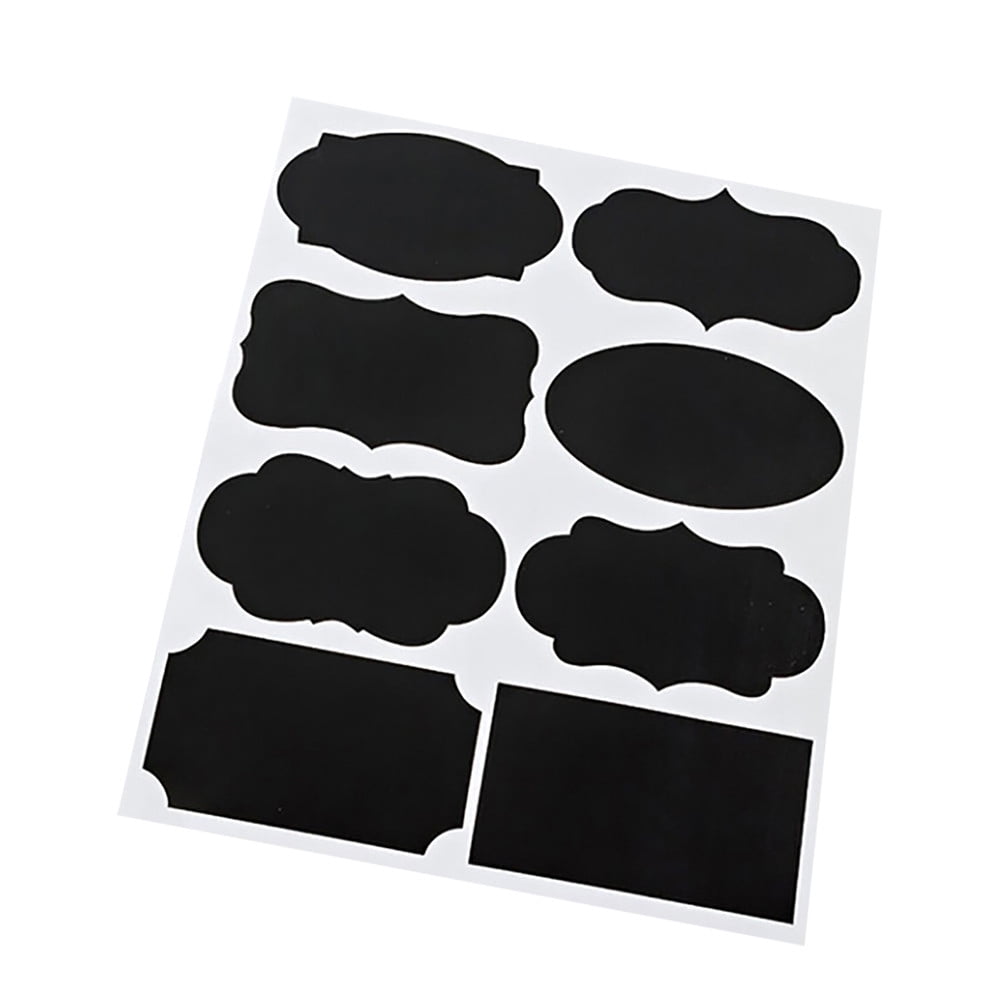 NSESSHome 72Pcs Chalkboard Labels, Waterproof Reusable Chalk Labels ...