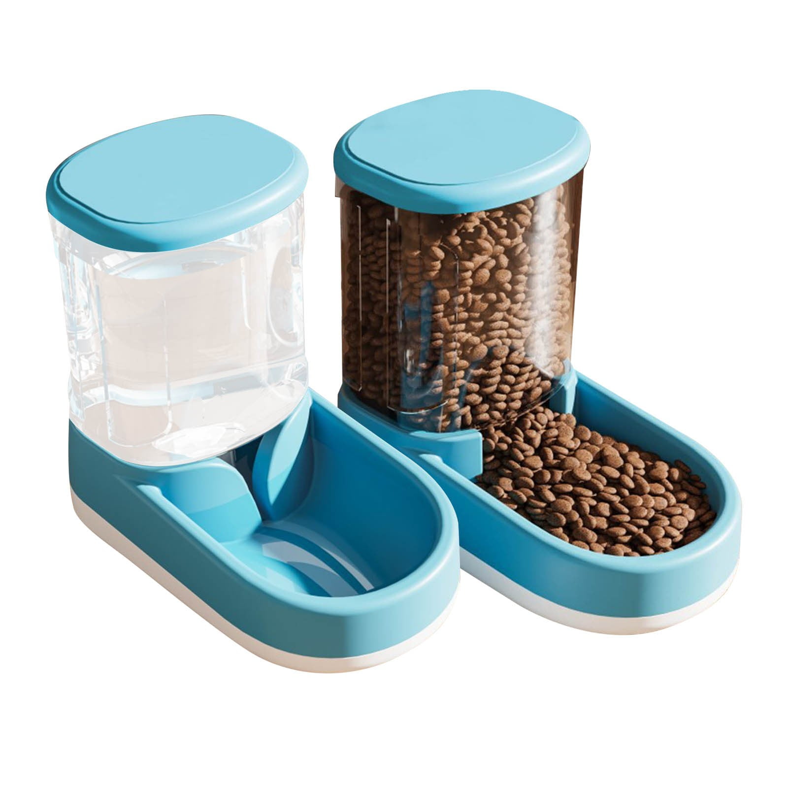 NSESSHome Automatic Dog Cat Feeder and Water Dispenser Gravity Food ...