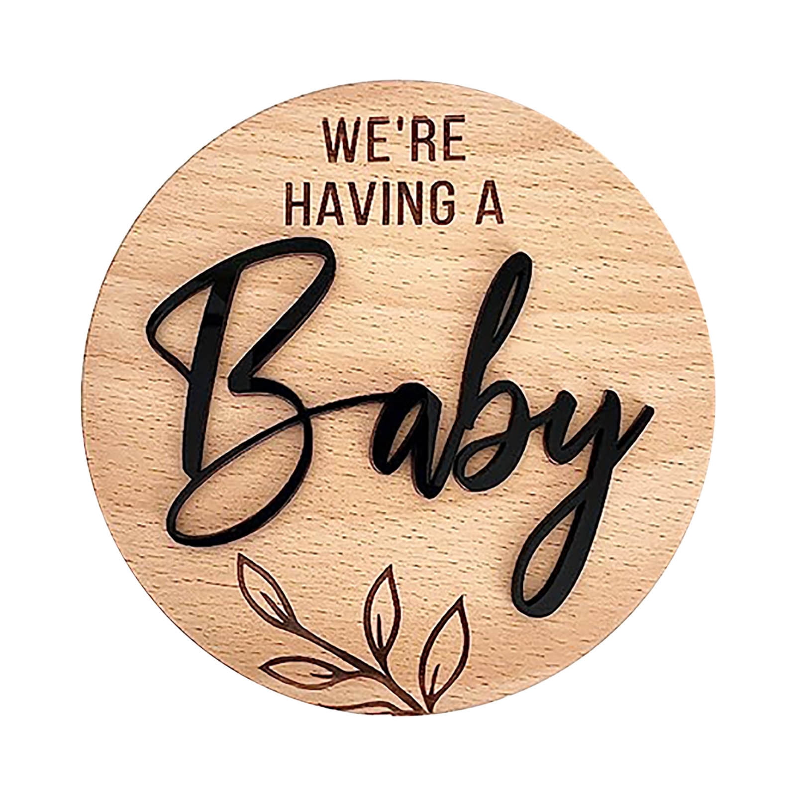 NSESSHome We're Having a Baby Pregnancy Announcement Sign 5.91 Inch ...
