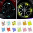 NSESSHome Car Wheel Hub Sticker With Reflective Night Light Decoration ...