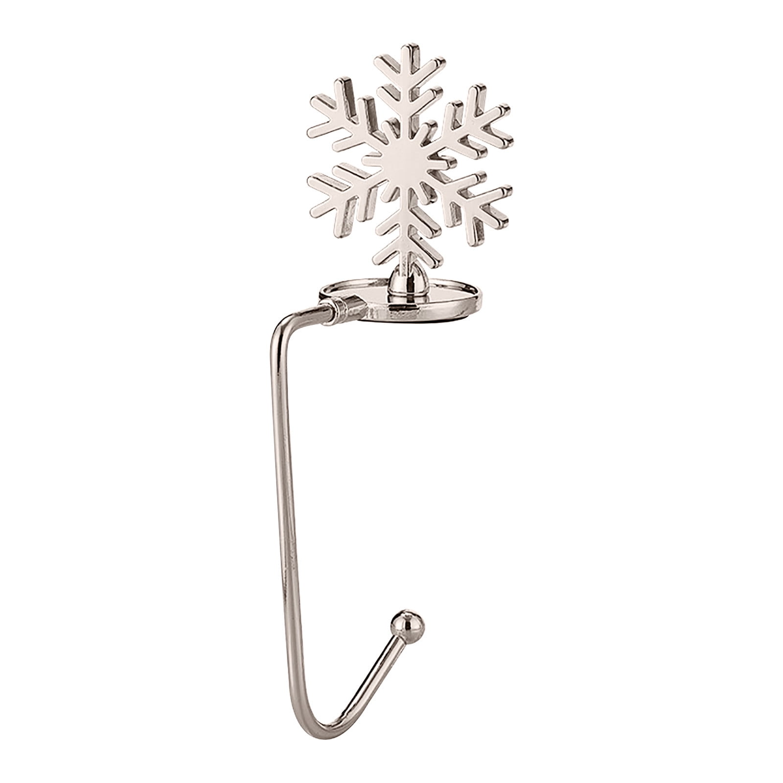 NSESSHome Christmas Stocking Holders for Mantle, Silver Snowflake ...