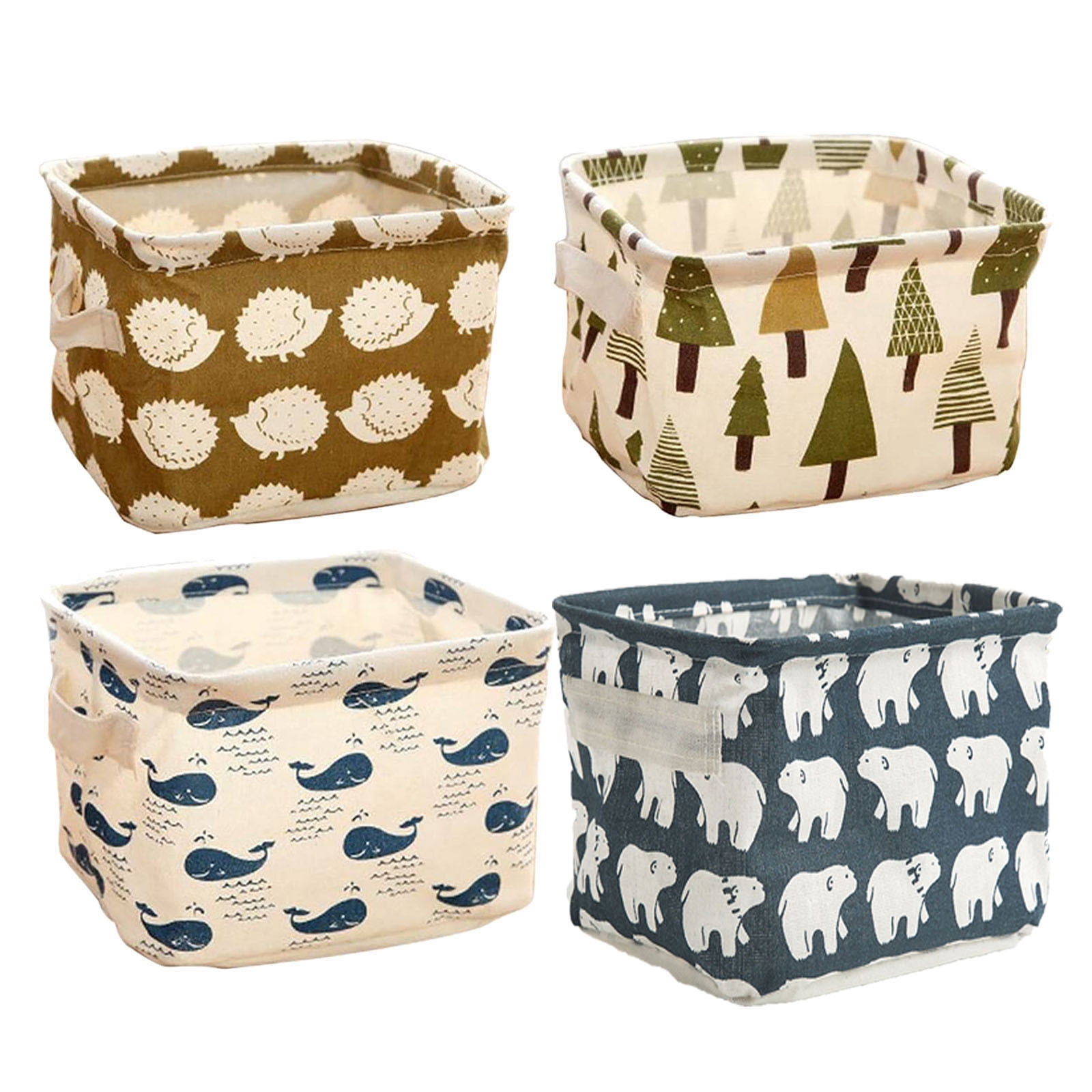 NSESSHome Clearance Cotton And Linen Desktop Storage Box Small Fresh ...