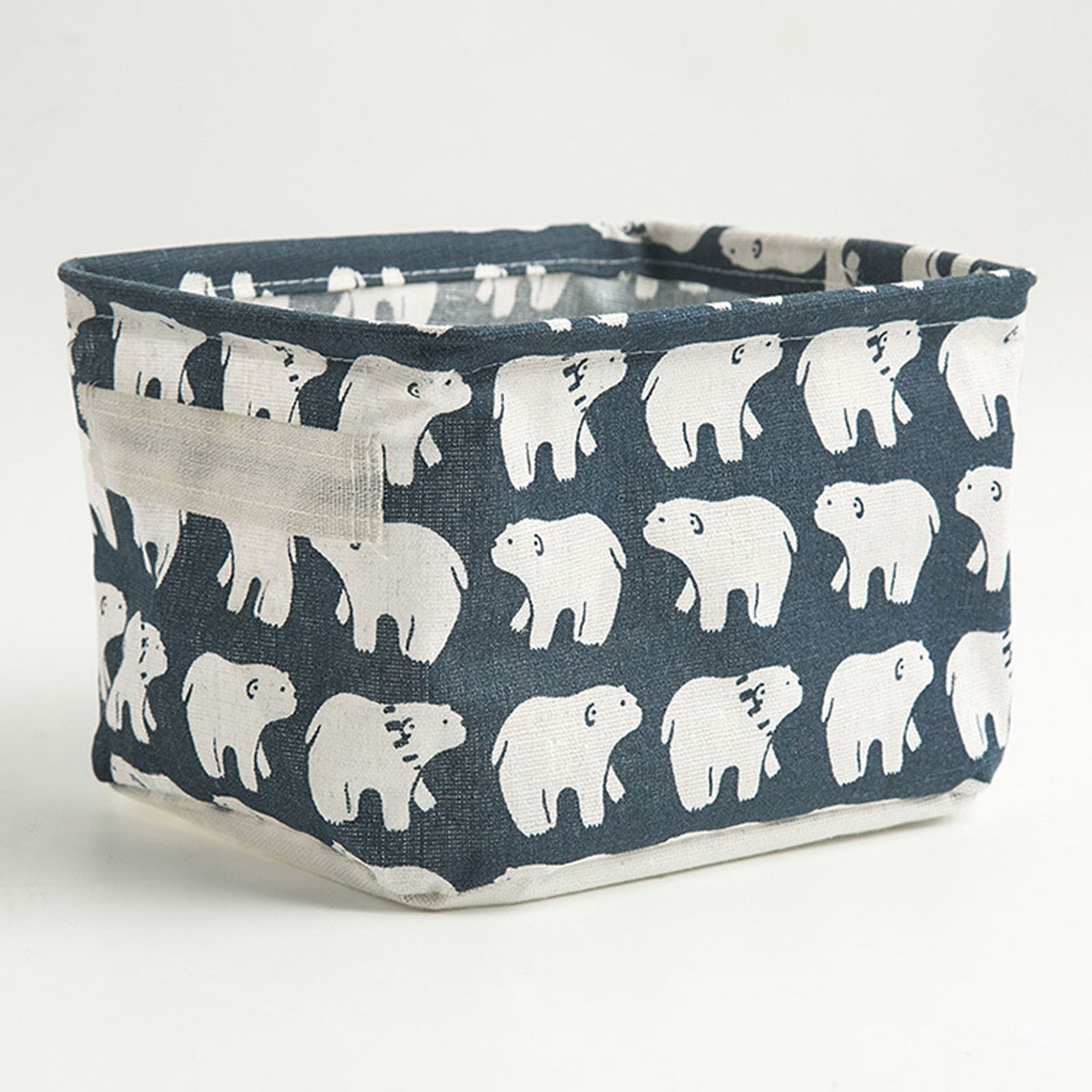 NSESSHome Cotton And Linen Desktop Storage Box Small Fresh Cloth ...