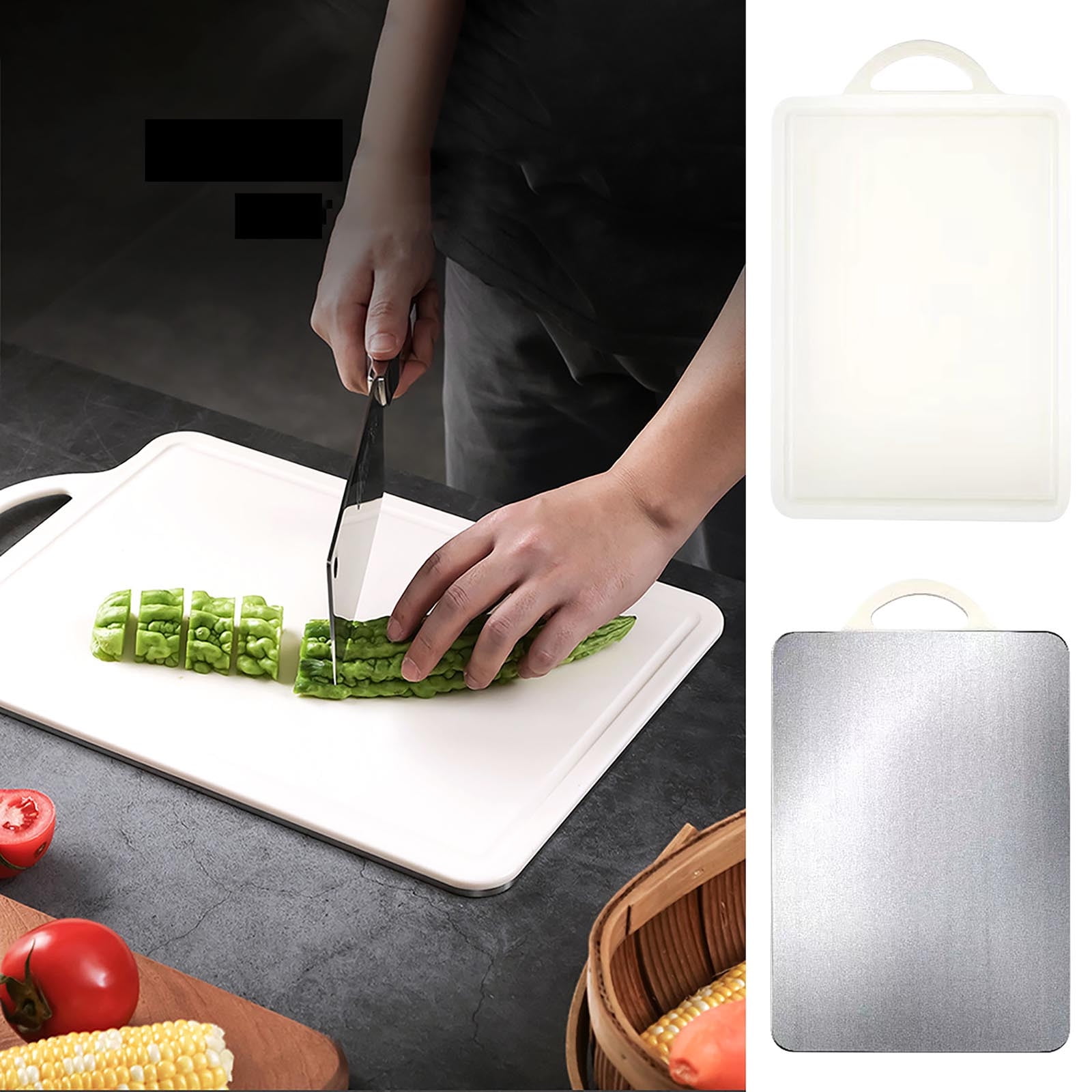 NSESSHome Clearance Cutting Boards for Kitchen, 304 Stainless Steel ...