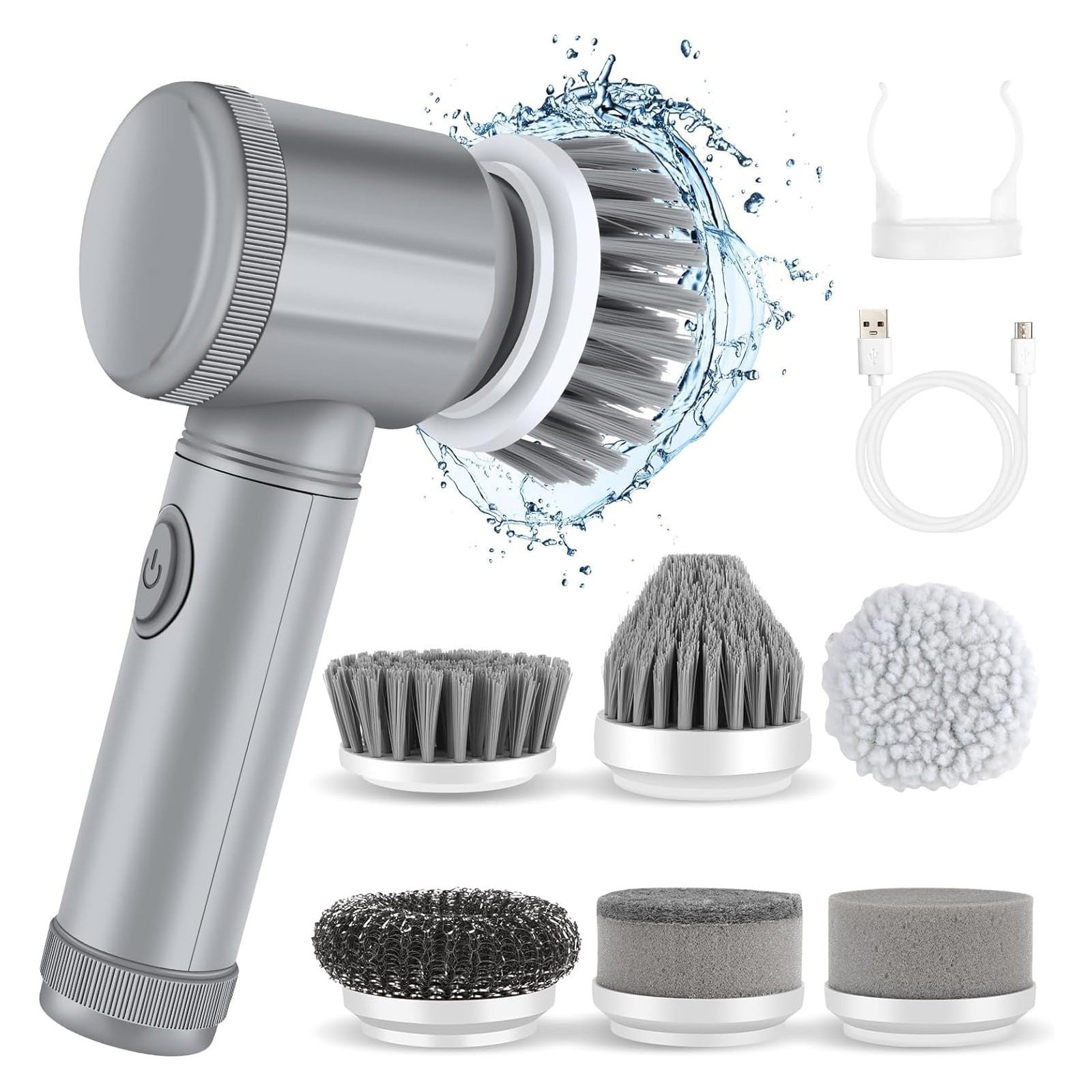 NSESSHome Clearance Electric Spin Scrubber, Power Scrubber Cordless ...