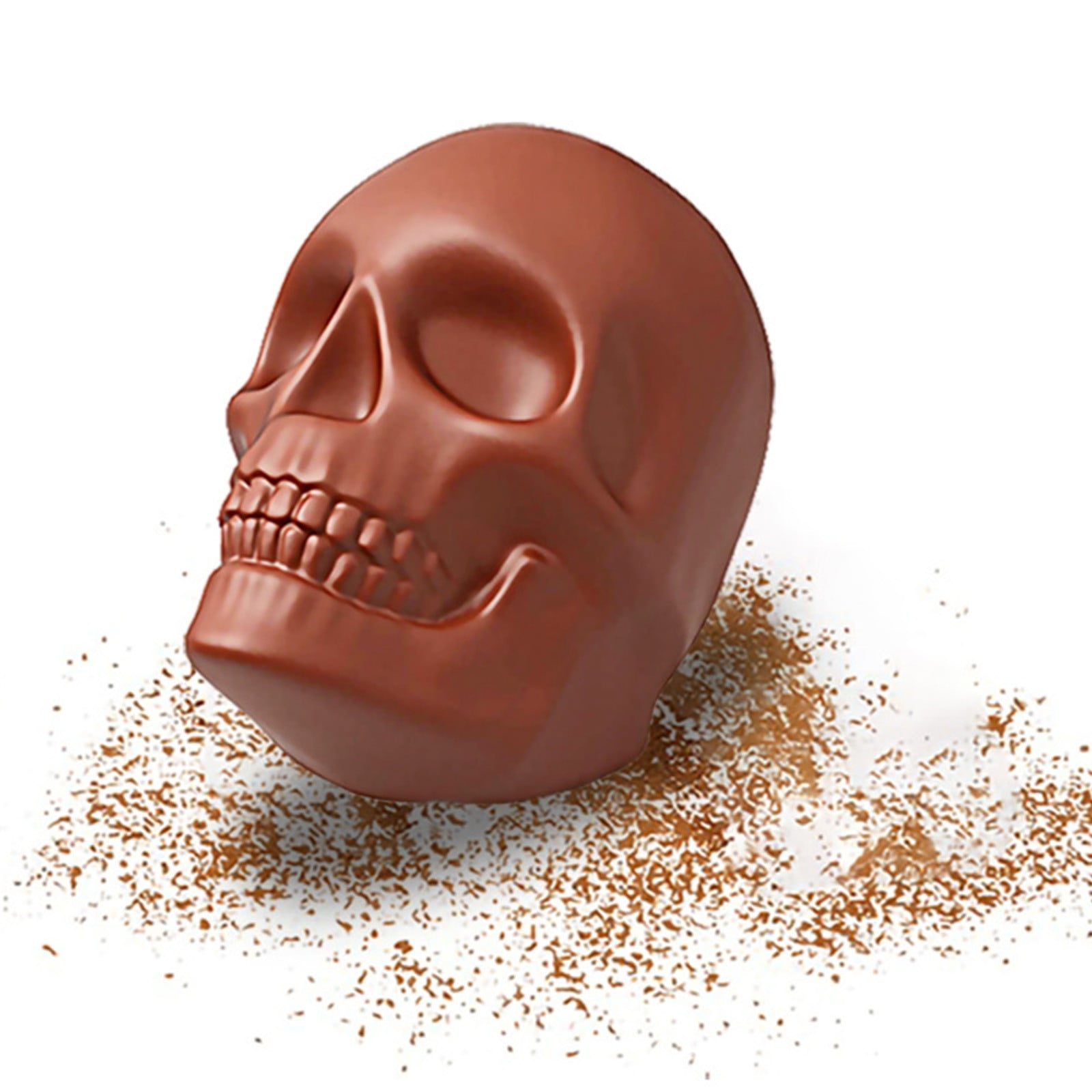 NSESSHome Extra Large Silicone Skull Cake Mold Haunted Skull Baking ...