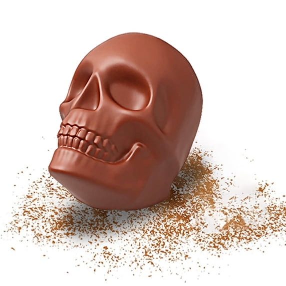 NSESSHome Extra Large Silicone Skull Cake Mold Haunted Skull Baking ...