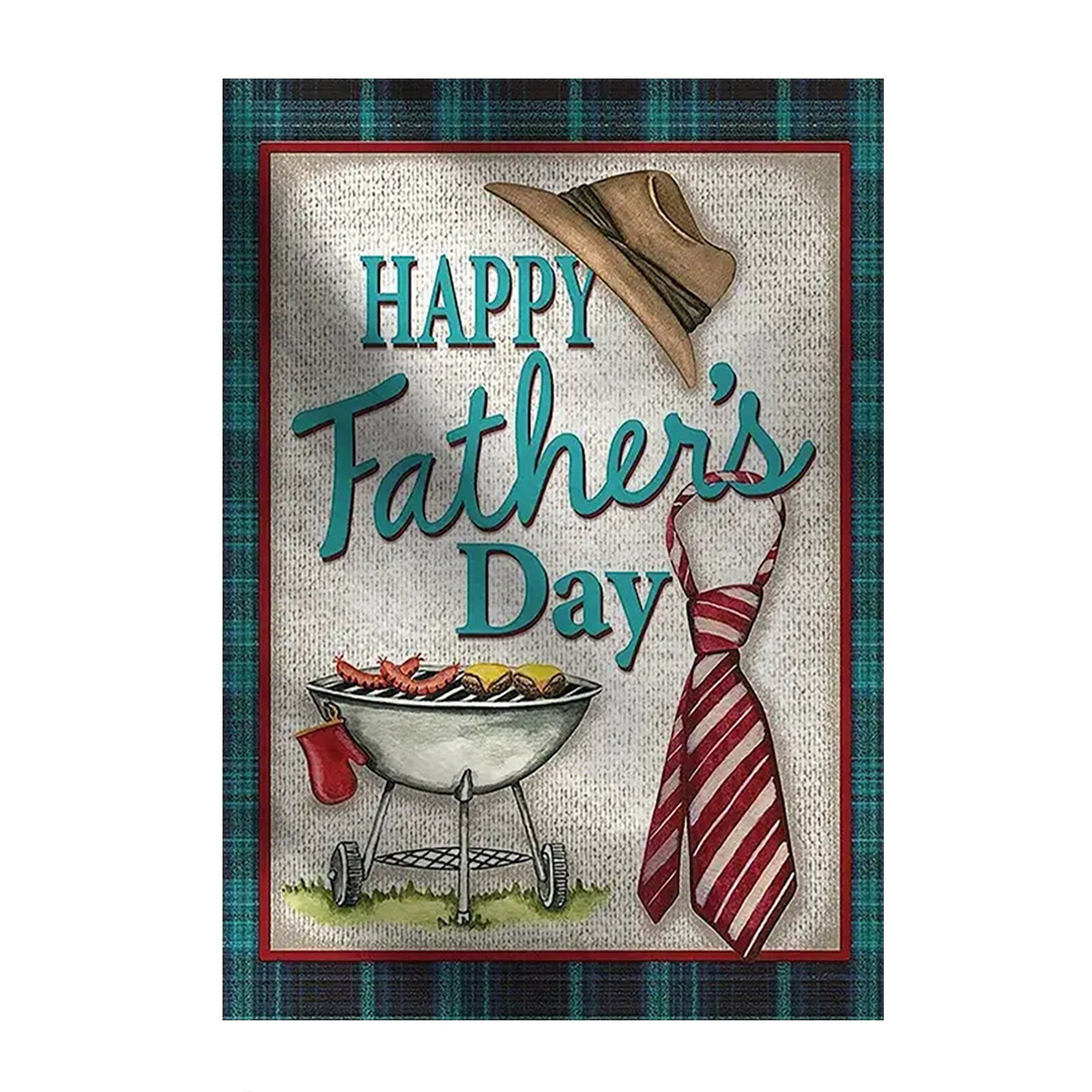 NSESSHome Happy Father's Day Flag Daddy Papa Vertical Flag Double Sided ...
