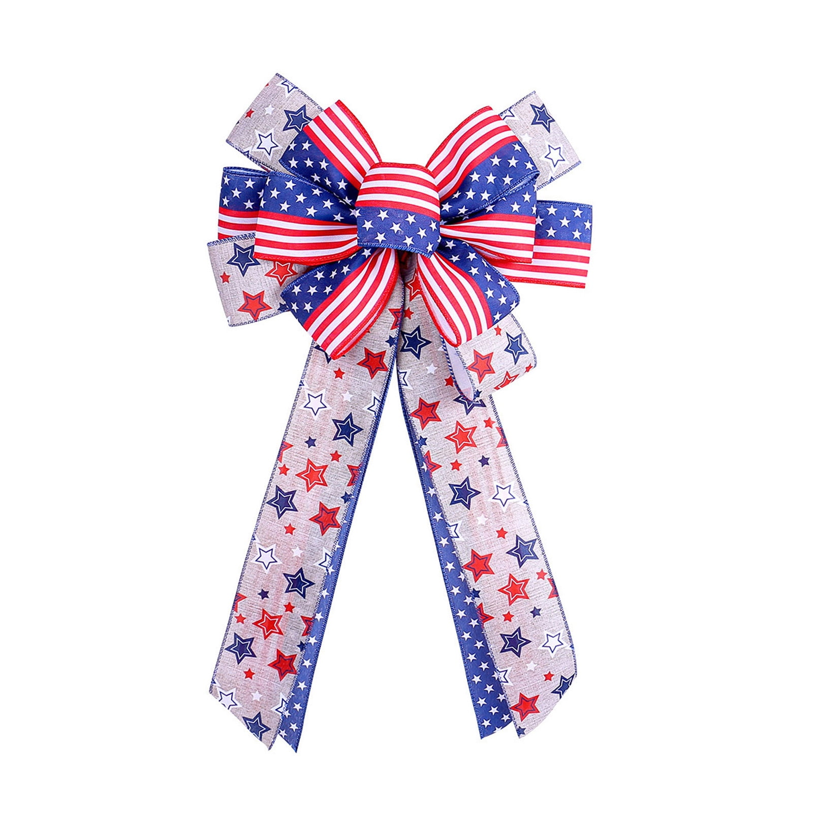 NSESSHome Red White and Blue Ribbon Stars Stripes Craft Ribbon ...