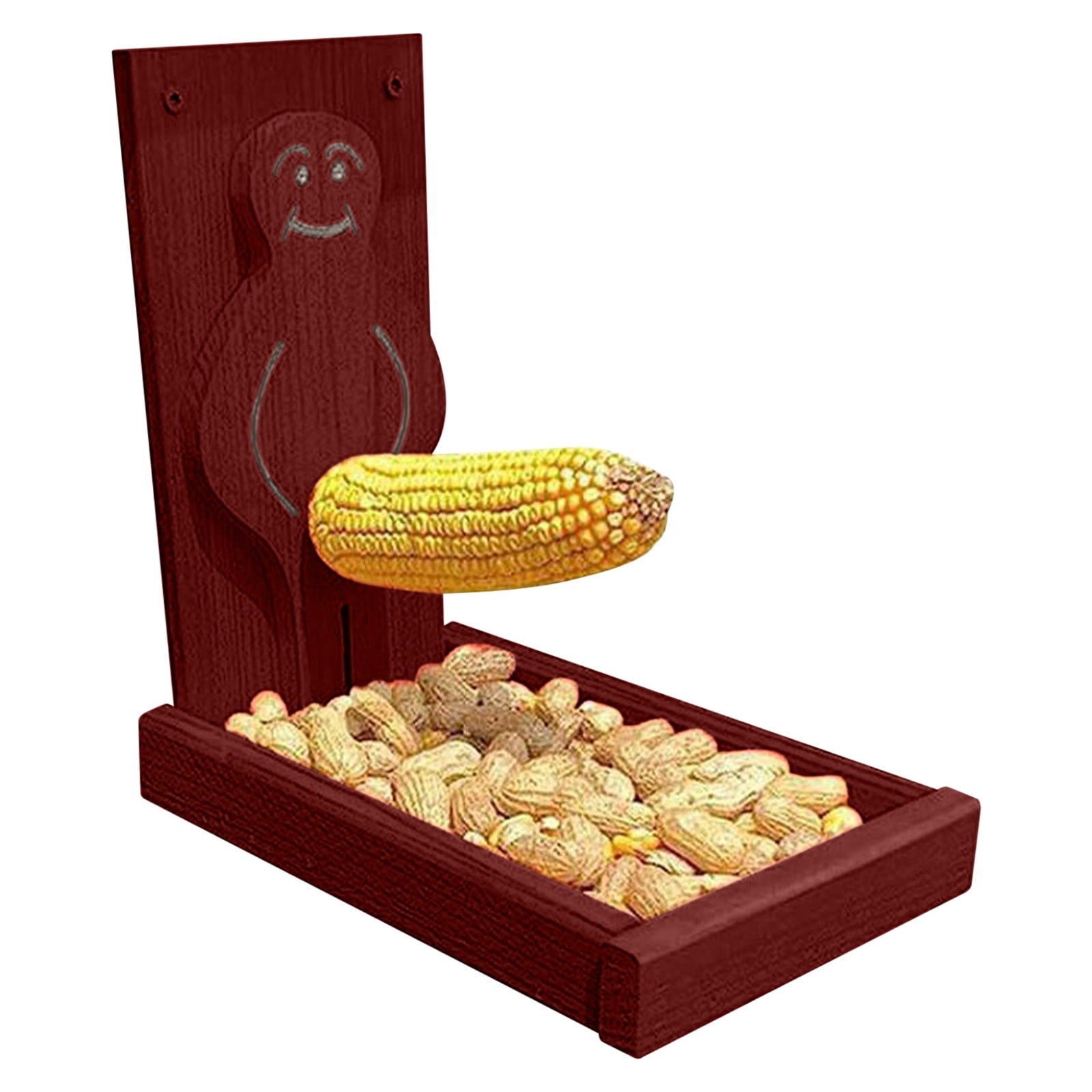 NSESSHome Squirrel Feeder, Squirrel Feeder for Outside Funny, Wood ...