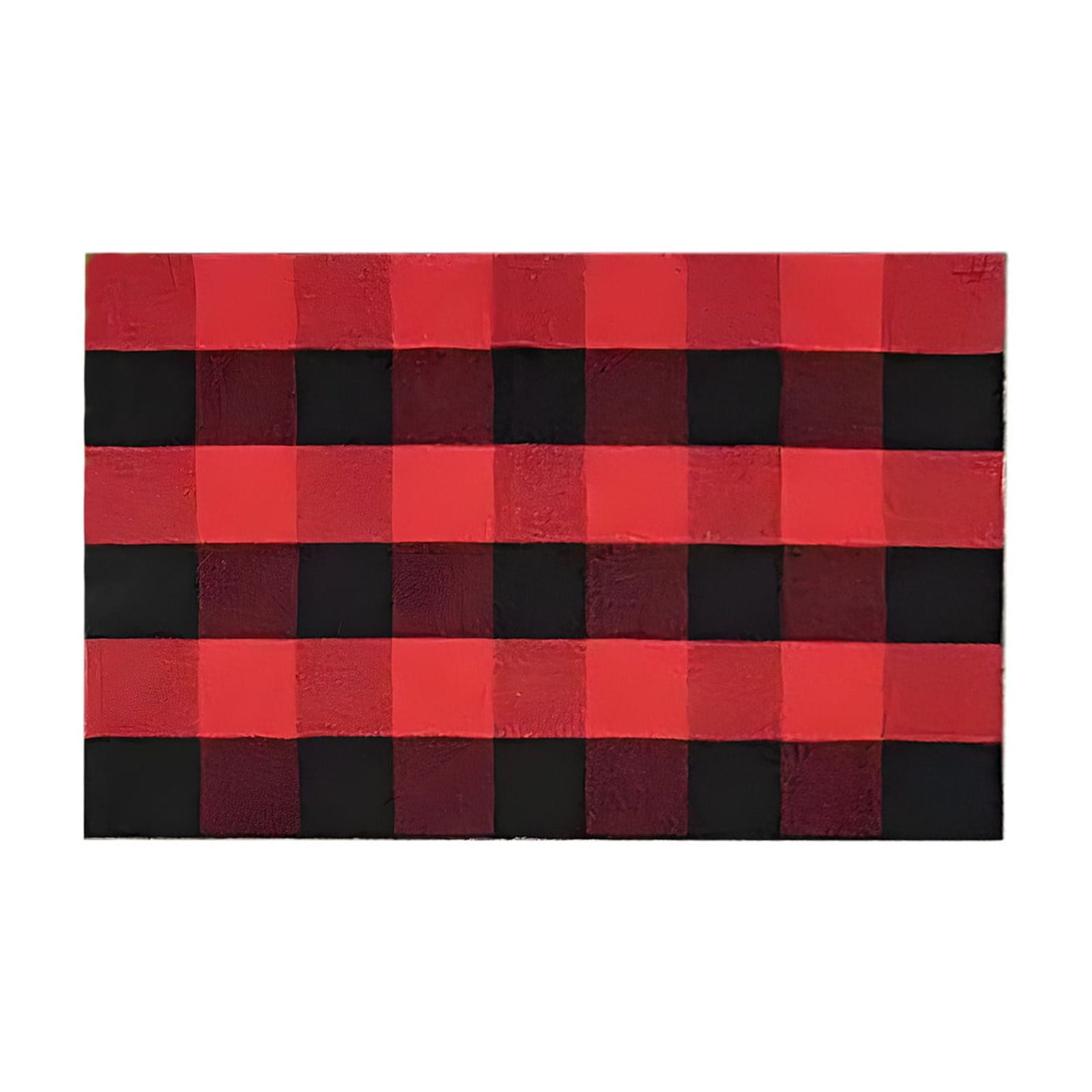 NSESSHome Thanksgiving Plaid Fall Outdoor Rug,Washable Halloween Door ...