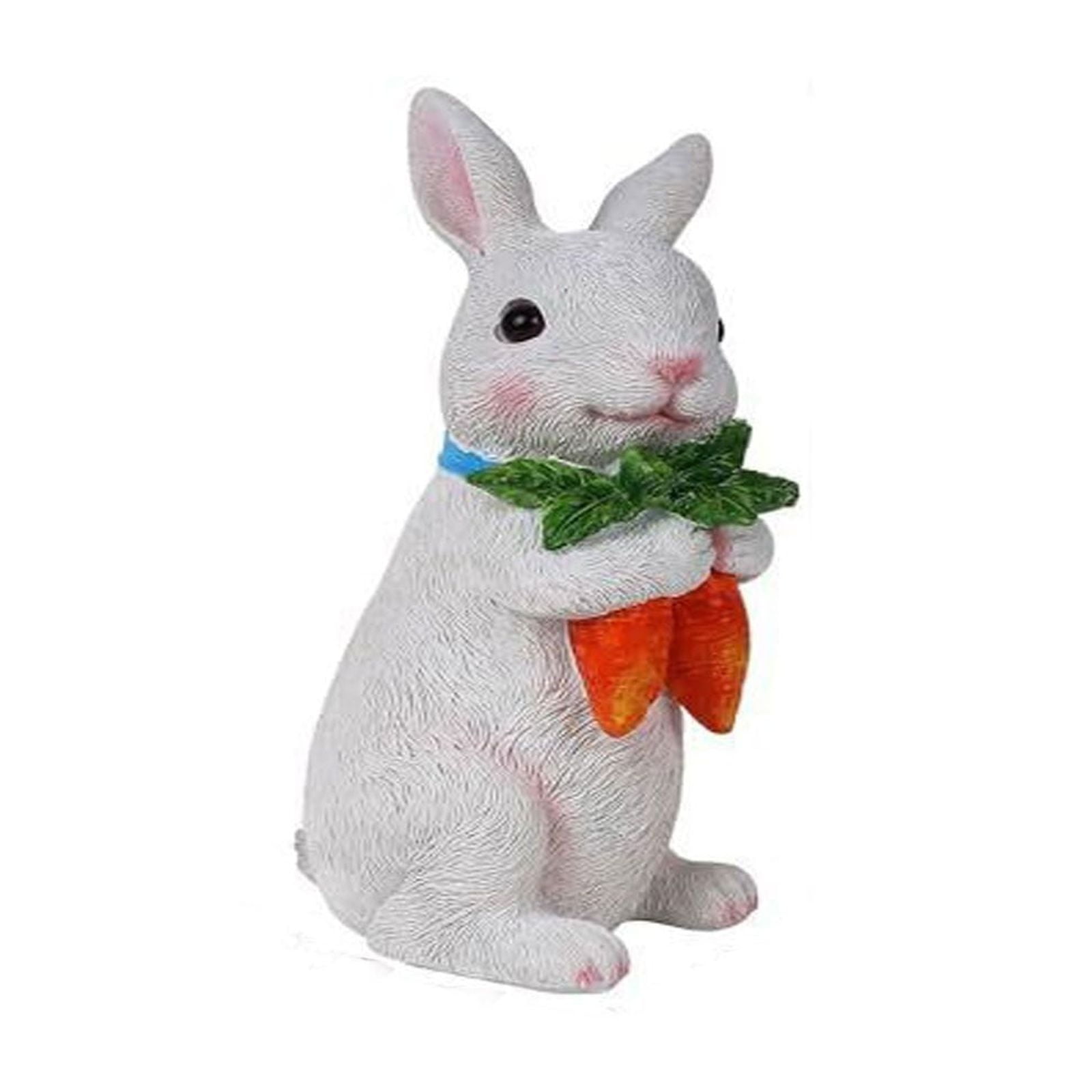 NSESSHome Easter Bunny Figurine Decor, Standing Spring Resin Rabbit ...