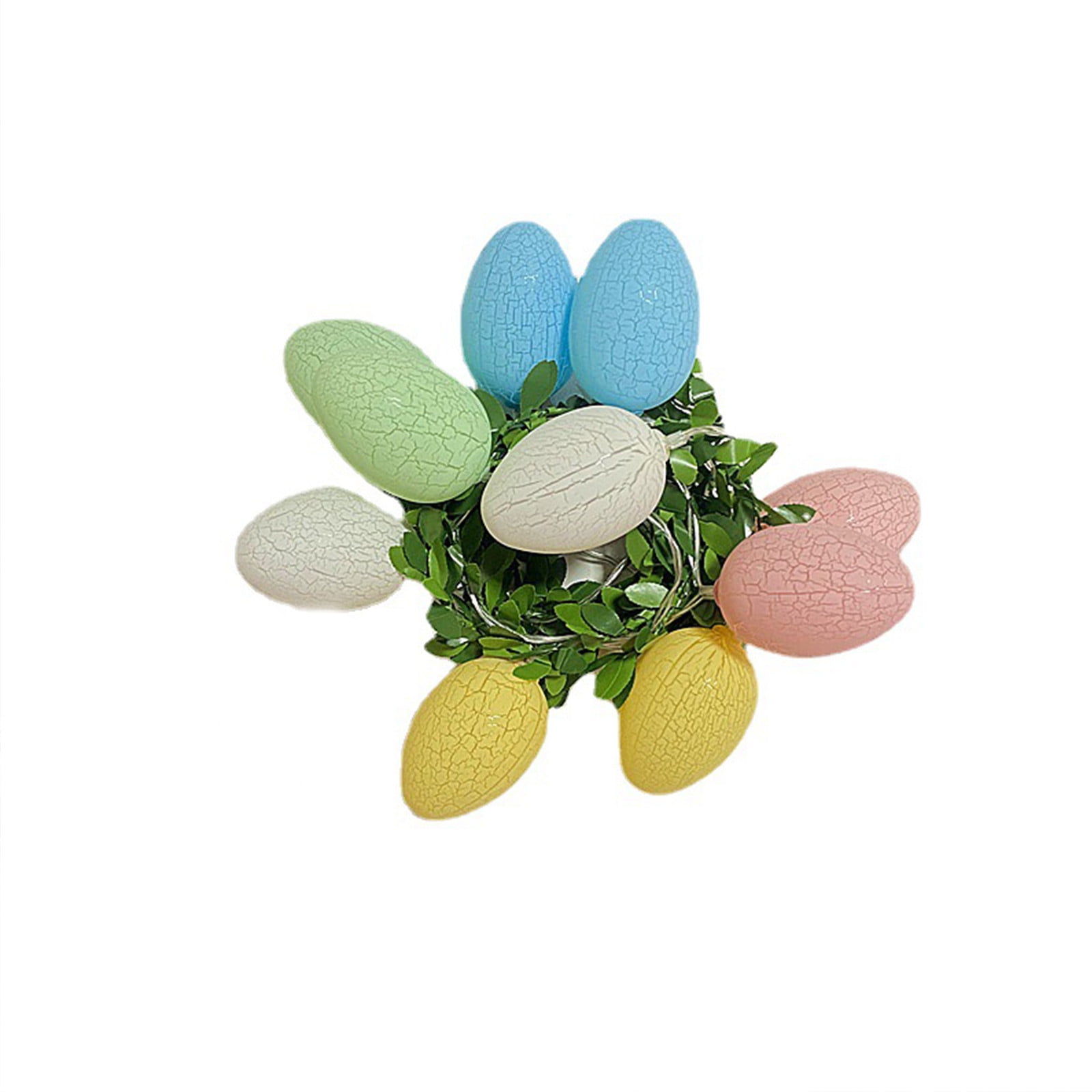 NSESSHome Easter Pastel Lights, 4.9Ft 10 LED Egg Decoration Lights ...