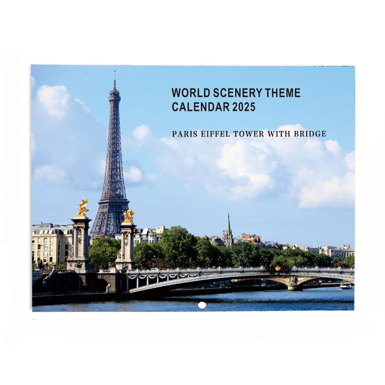 NSESSHome English Wall Calendar 2025, World Scenery Theme with ...