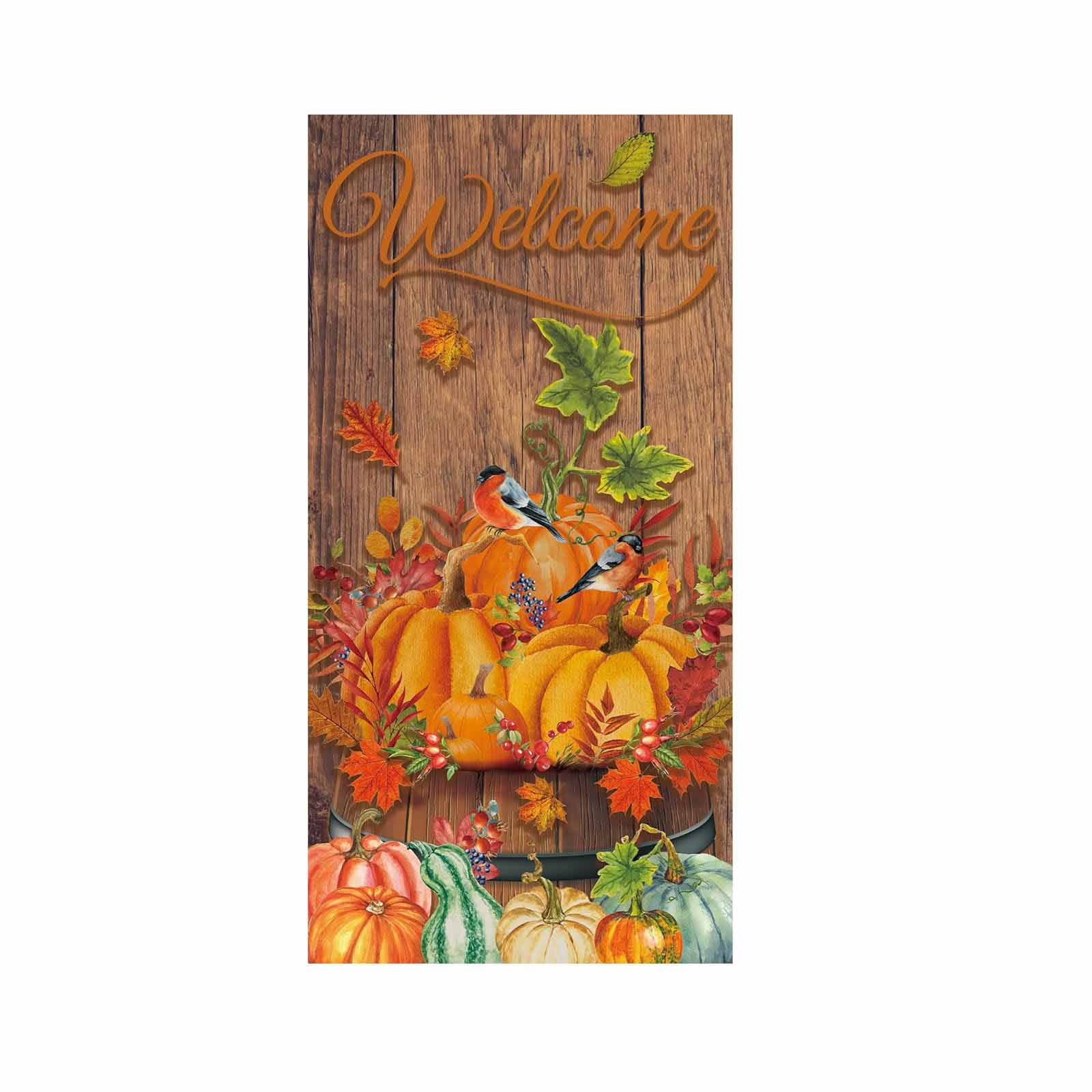 NSESSHome Fall Party Door Banner Happy Fall Decorations Thanksgiving ...