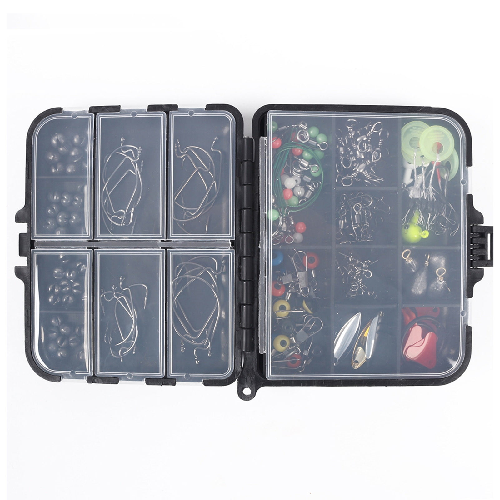 NSESSHome Fishing Accessories Kit with Tackle Box, 188pcs Stainless ...